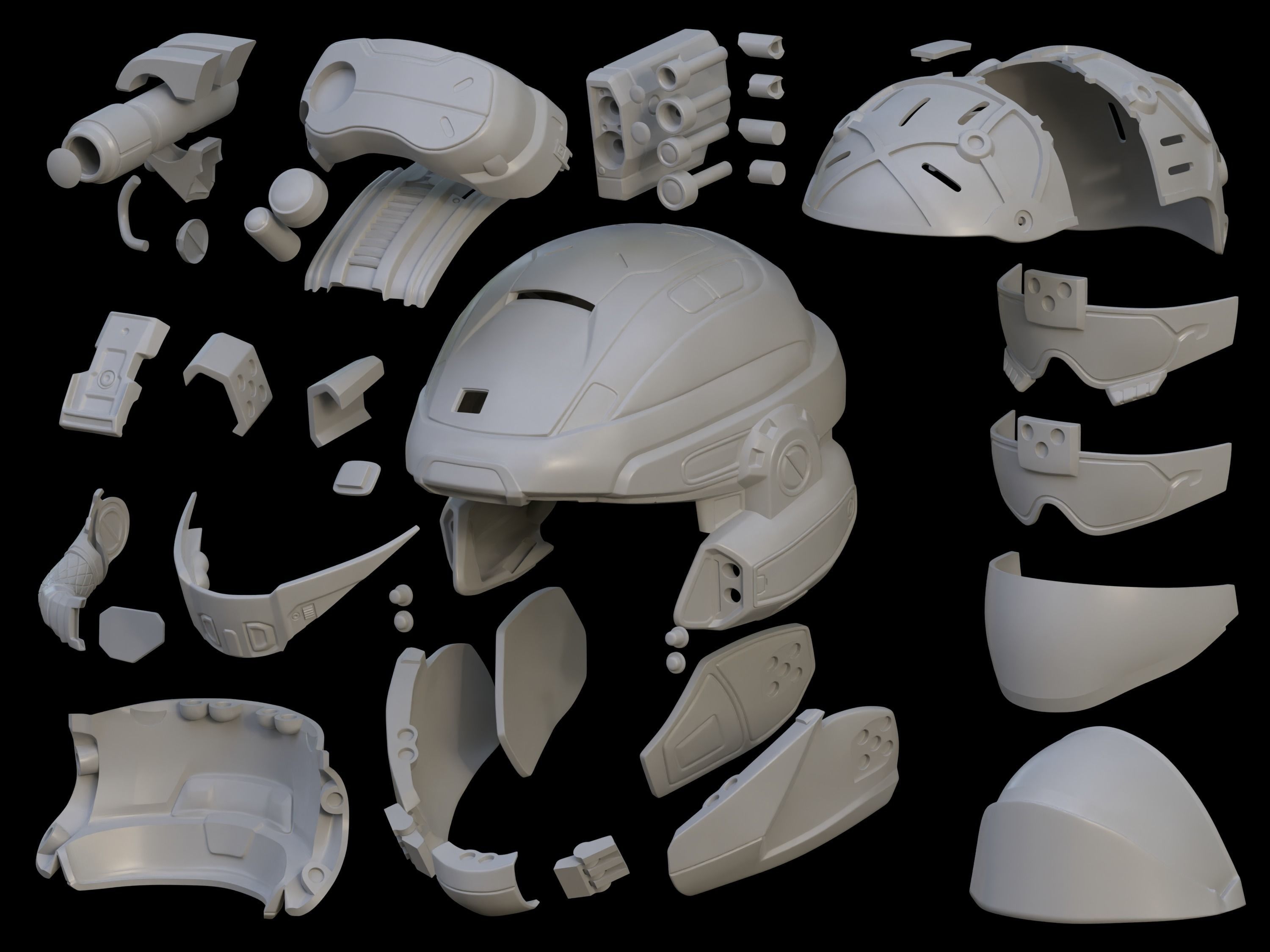 Pro Series Marine MP helmet 3d print file 3D model 3D printable | CGTrader