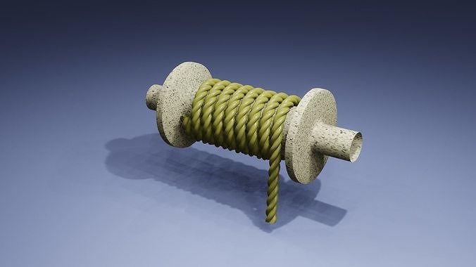 Well rope Pulley 3D model | CGTrader