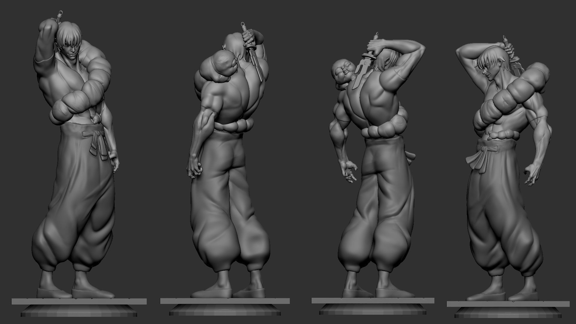 Jujutsu Kaisen Toji Fushiguro for 3d print 3D print model 3D model 3D ...