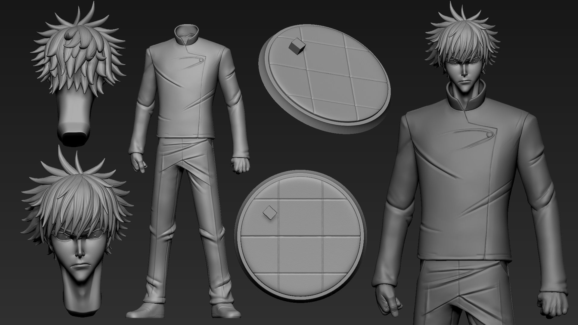 JUJUTSU KAISEN SATORU GOJO 3D model 3D printable | CGTrader