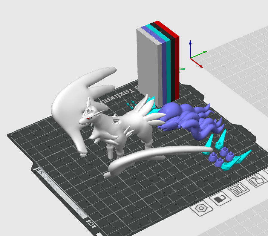 PALWORLD FROSTALLION FIGURE - STL PARTS - 3MF MULTICOLOR 3D model 3D ...