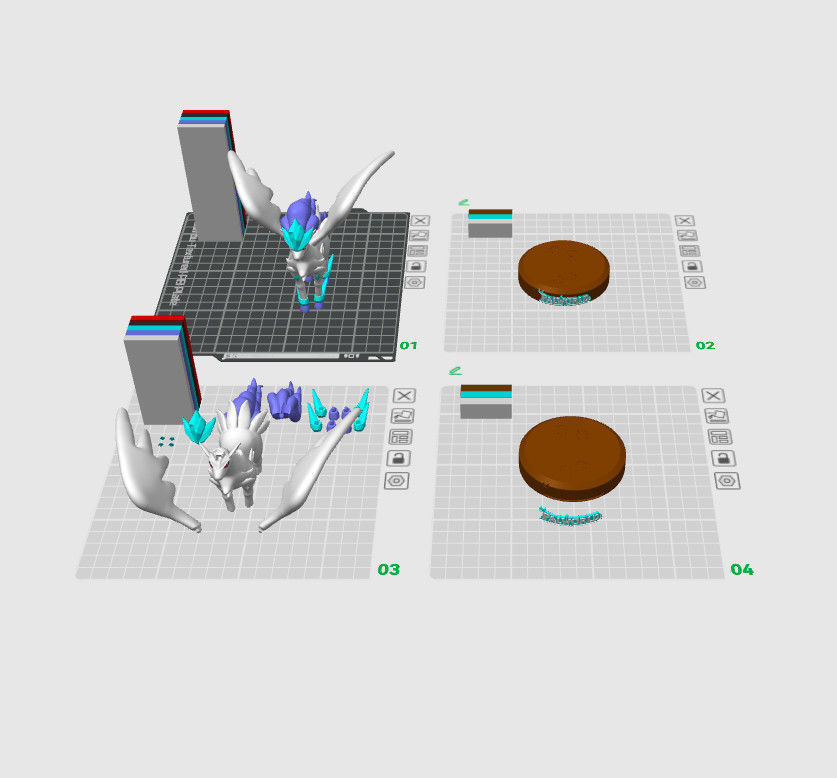 PALWORLD FROSTALLION FIGURE - STL PARTS - 3MF MULTICOLOR 3D model 3D ...
