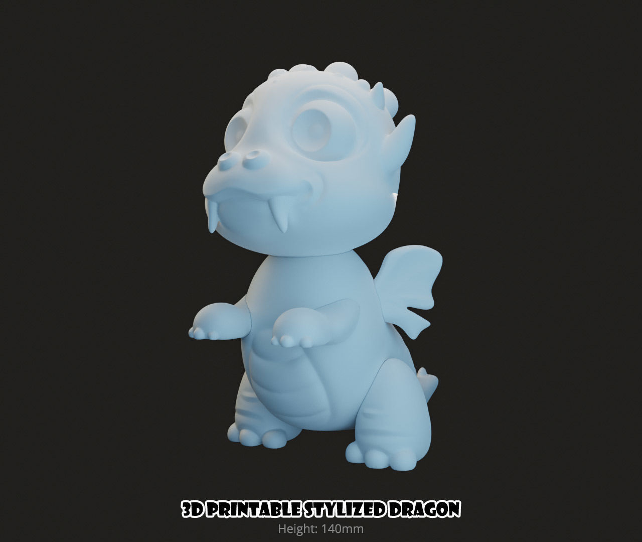 3D Printable Stylized Dragon free 3D model 3D printable | CGTrader