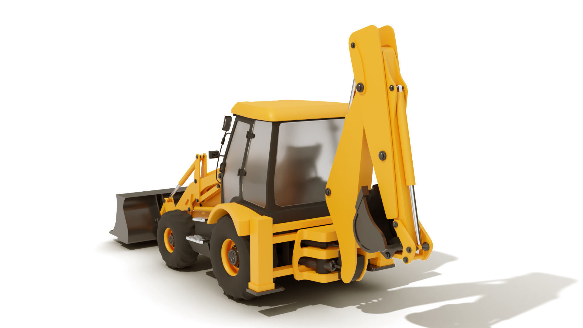 Backhoe Loader 3D Model 3D model | CGTrader