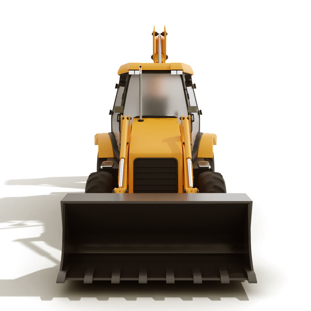 Backhoe Loader 3D Model 3D model | CGTrader