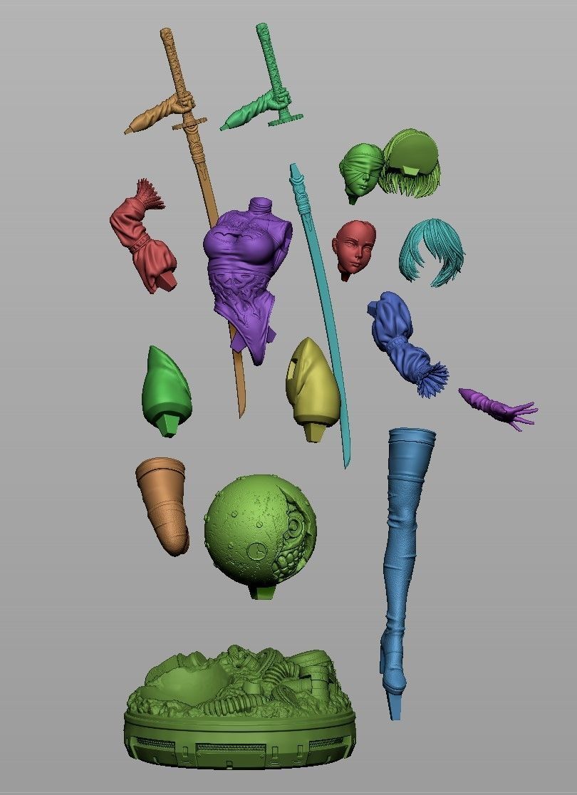 2B Nier Automata 3D model 3D printable | CGTrader