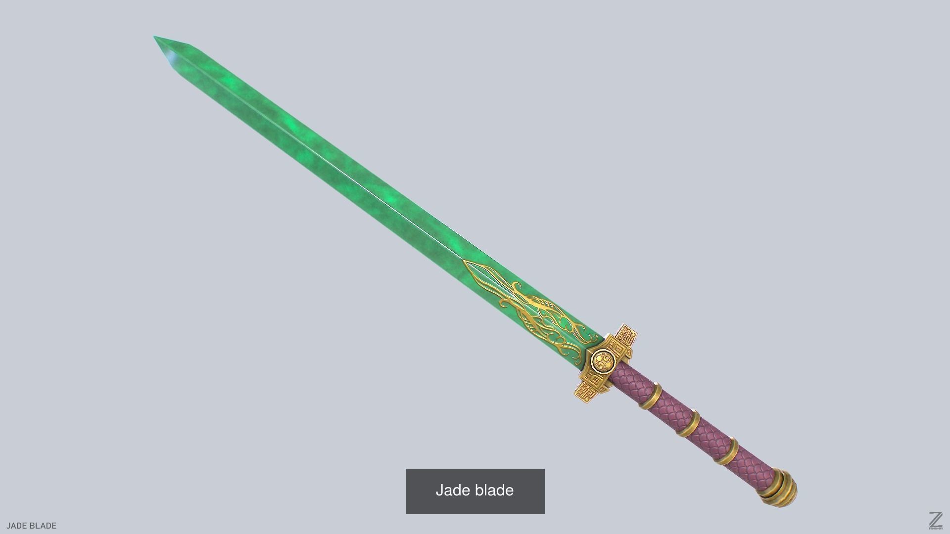 Jade blade collection VR / AR / low-poly | CGTrader