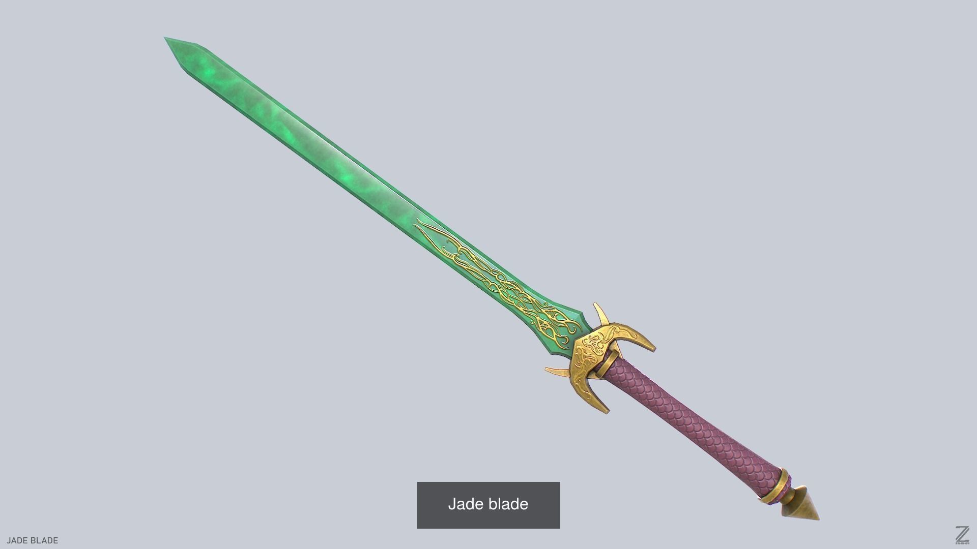 Jade blade collection VR / AR / low-poly | CGTrader