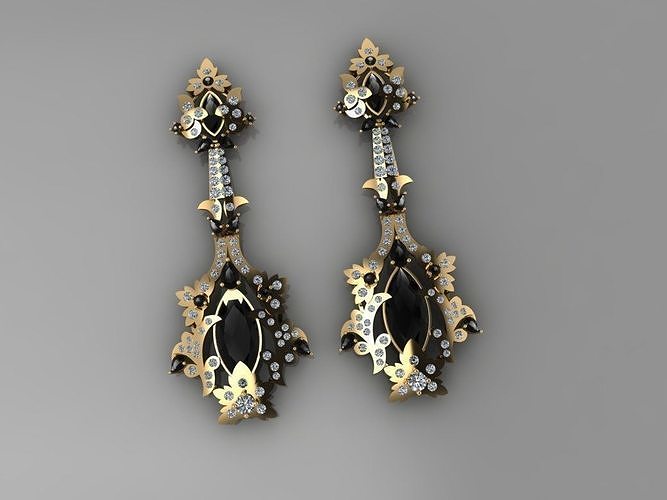 Elegant Earing 3D model 3D printable | CGTrader