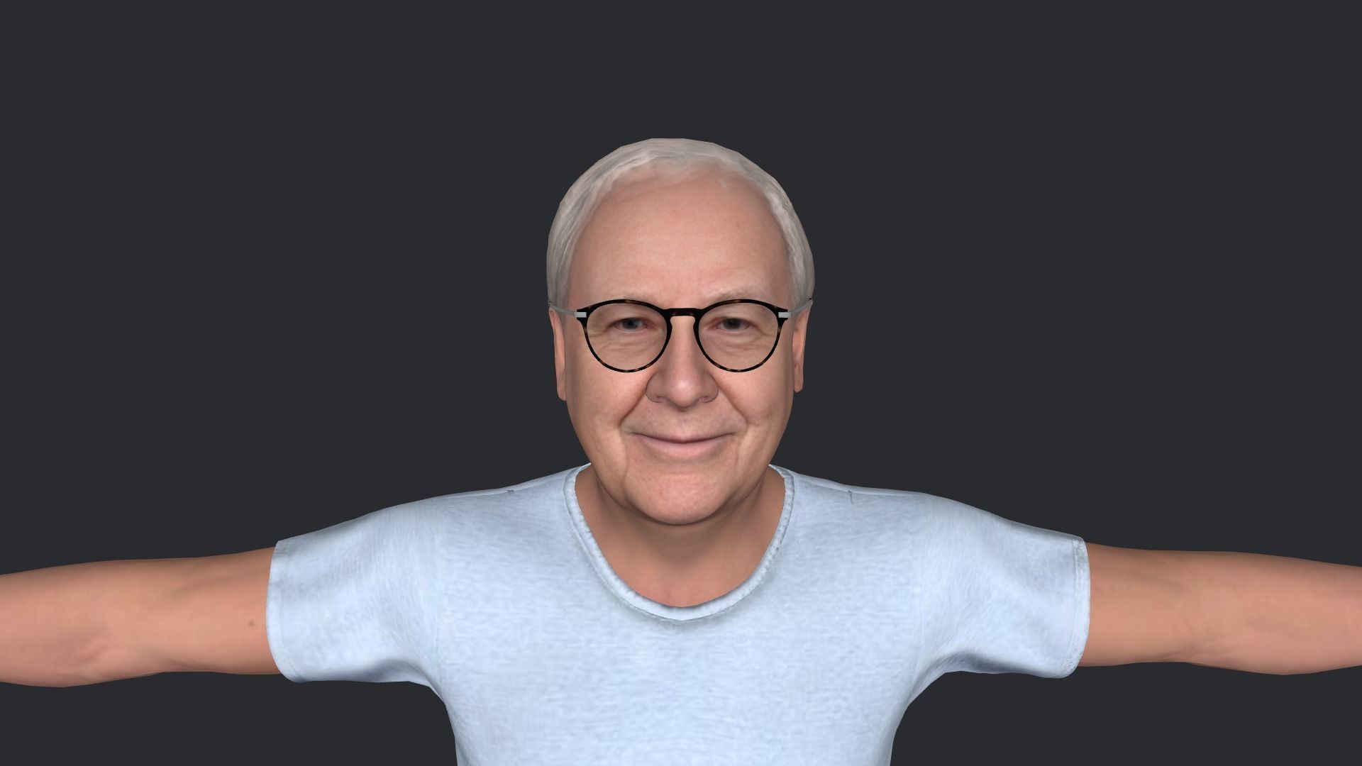 Warren Buffett Hyper Realistic Full Body Rigged Character 3D model ...