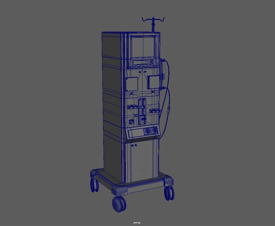 3D model Dialysis machine - Healthcare and medical device VR / AR / low ...