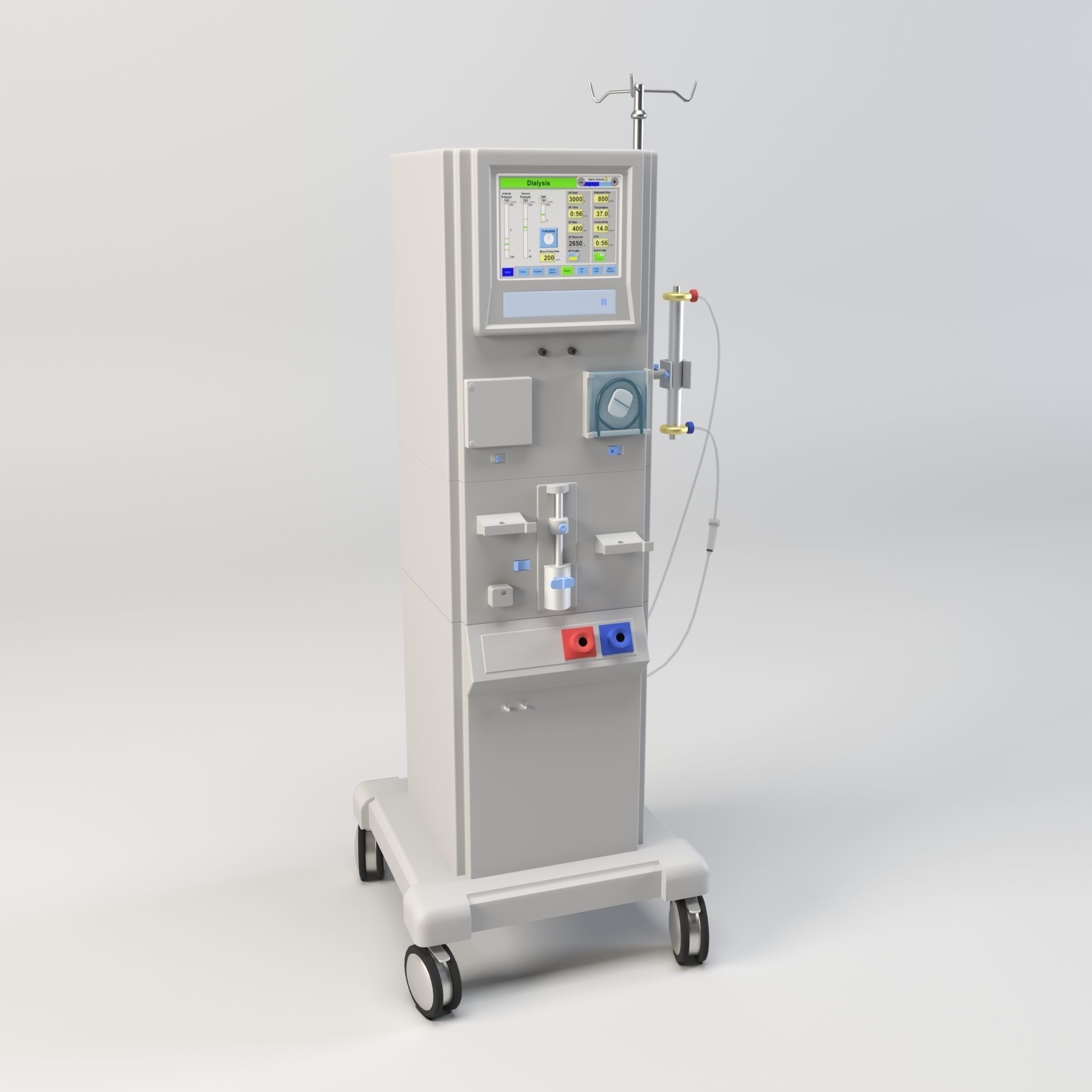 3D model Dialysis machine - Healthcare and medical device VR / AR / low ...