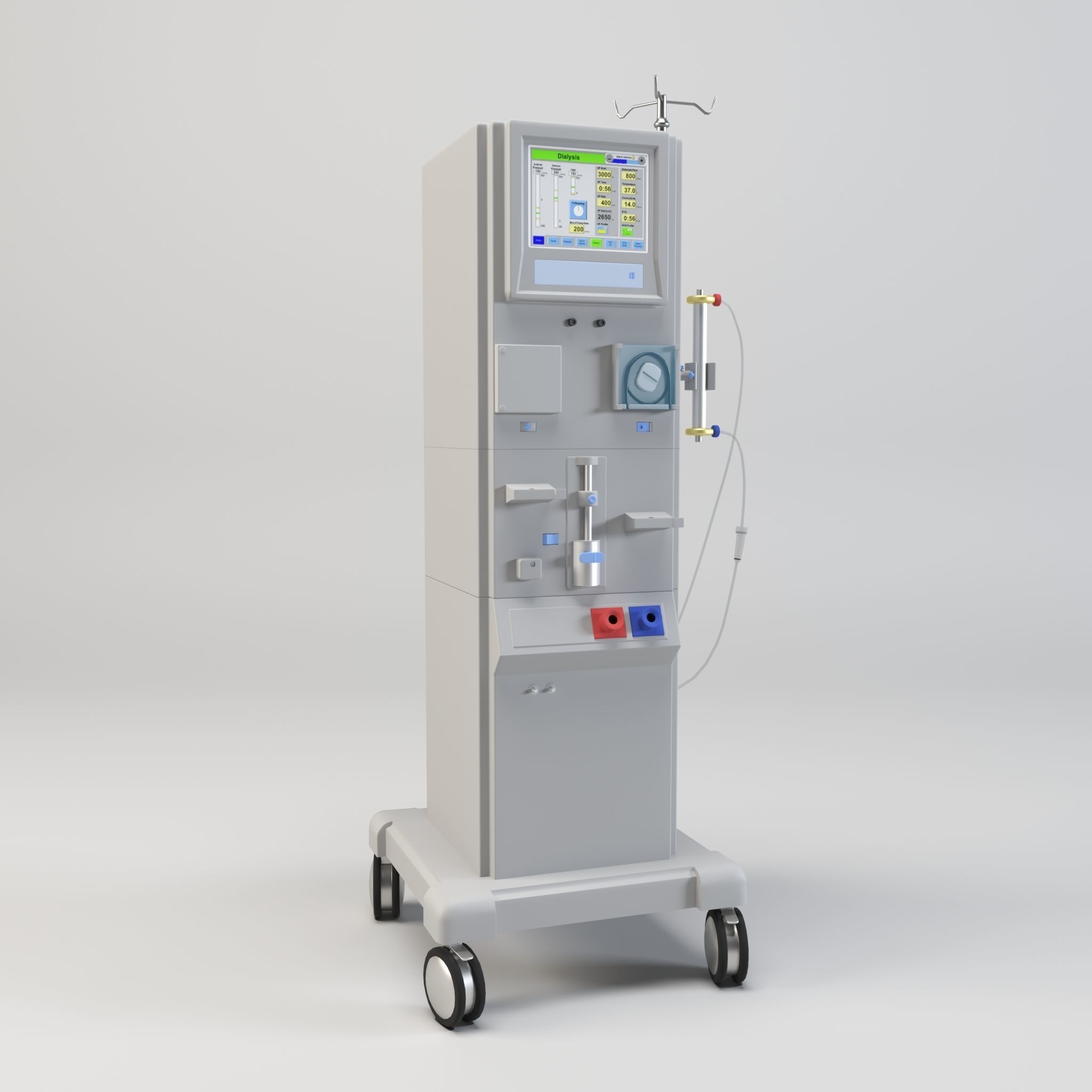 3D model Dialysis machine - Healthcare and medical device VR / AR / low ...