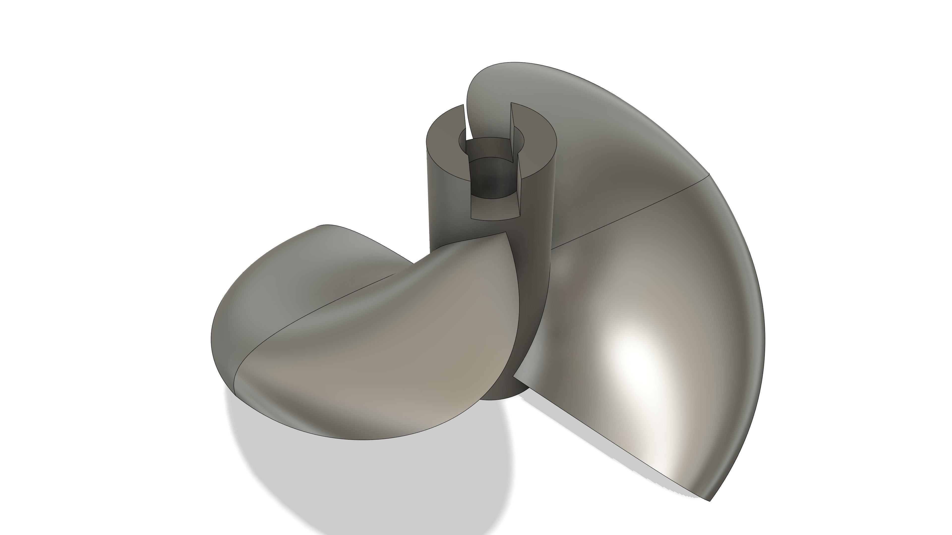 ship propeller 38mm free 3D model 3D printable | CGTrader