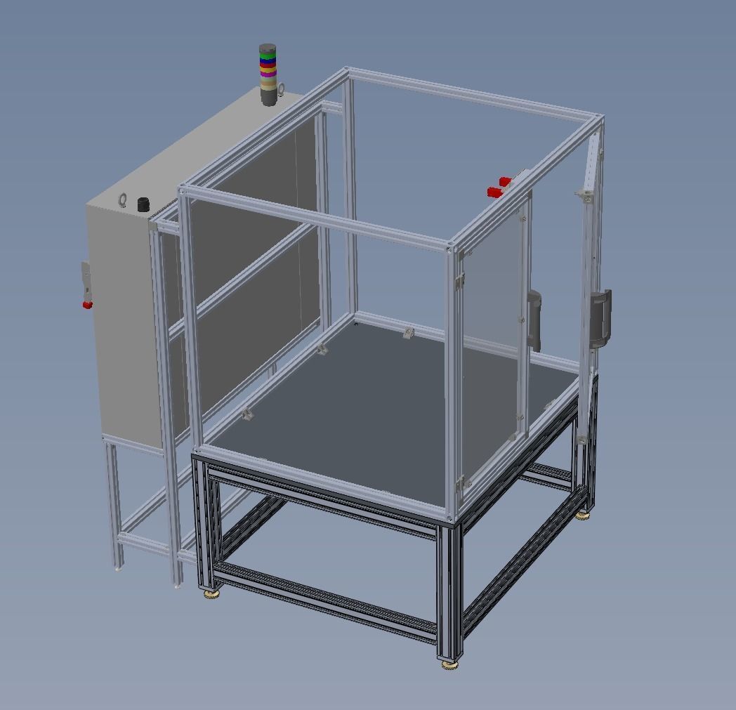 Industrial Machine Enclosure 3D model | CGTrader