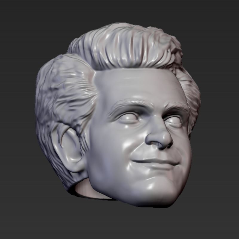 SMILING ANDREW GARFIELD NO WAY HOME 3D HEAD MARVEL LEGENDS 3D model 3D ...