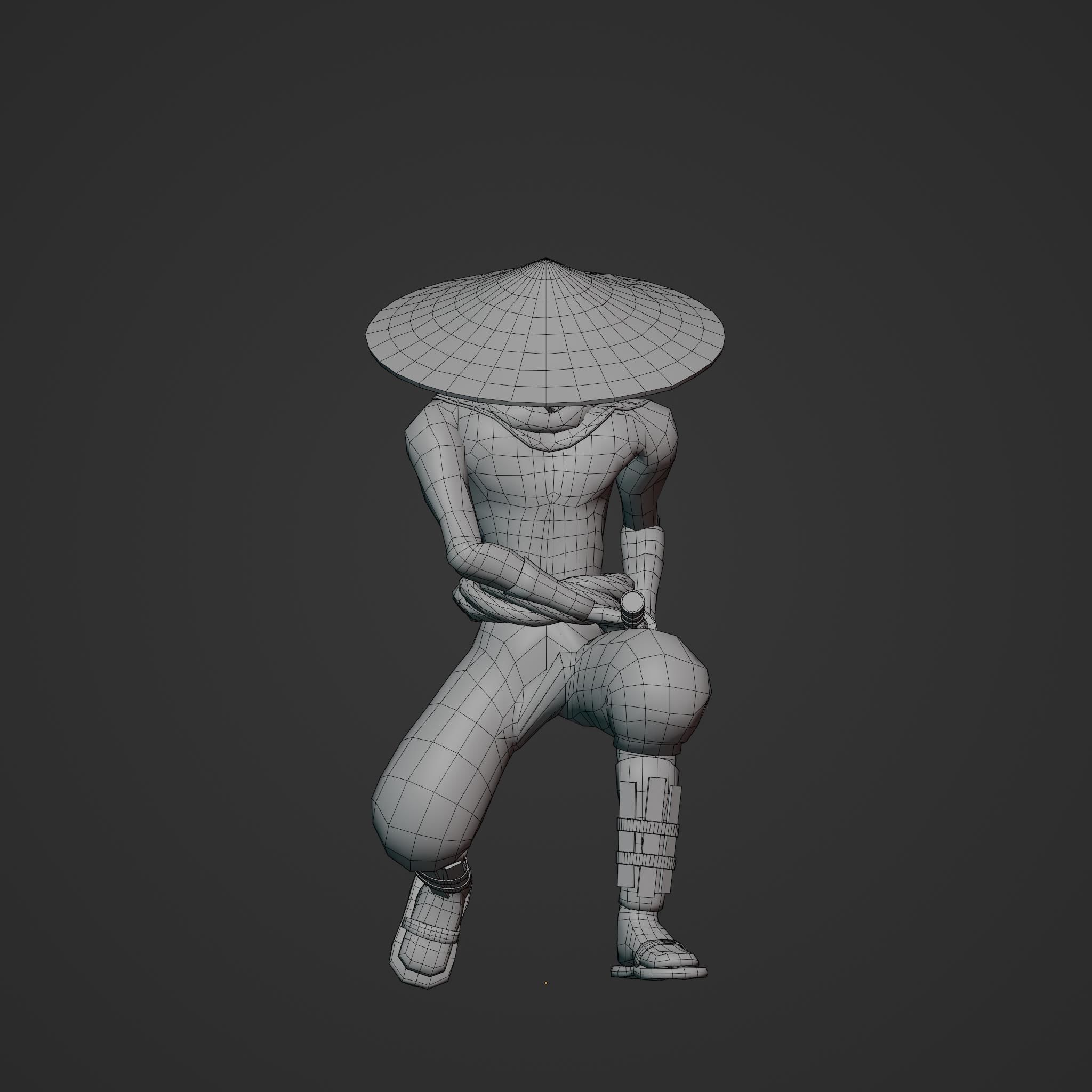 Rogue Ronin Katana Warrior 3D Model free VR / AR / low-poly 3D model ...