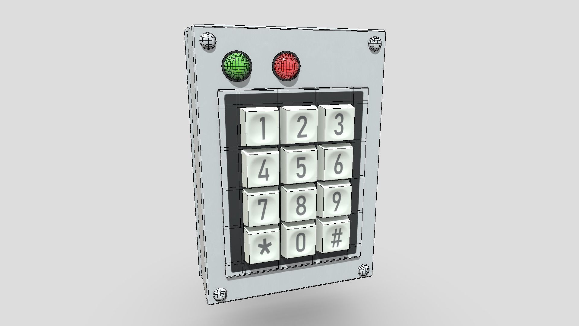 CC0 - Keypad Door Lock free VR / AR / low-poly 3D model | CGTrader