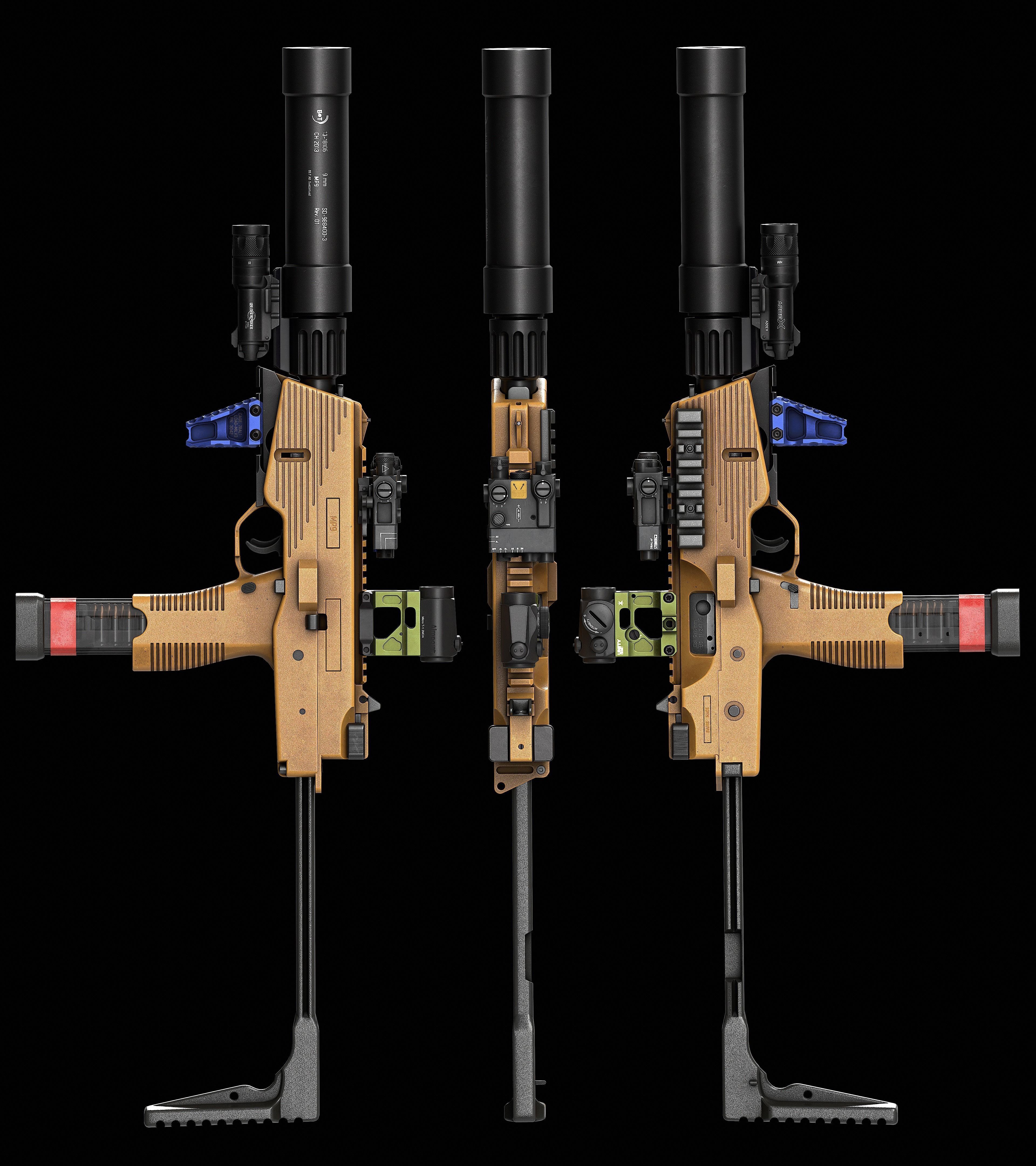 3D model Aimpoint Micro T2 Red Dot VR / AR / low-poly | CGTrader