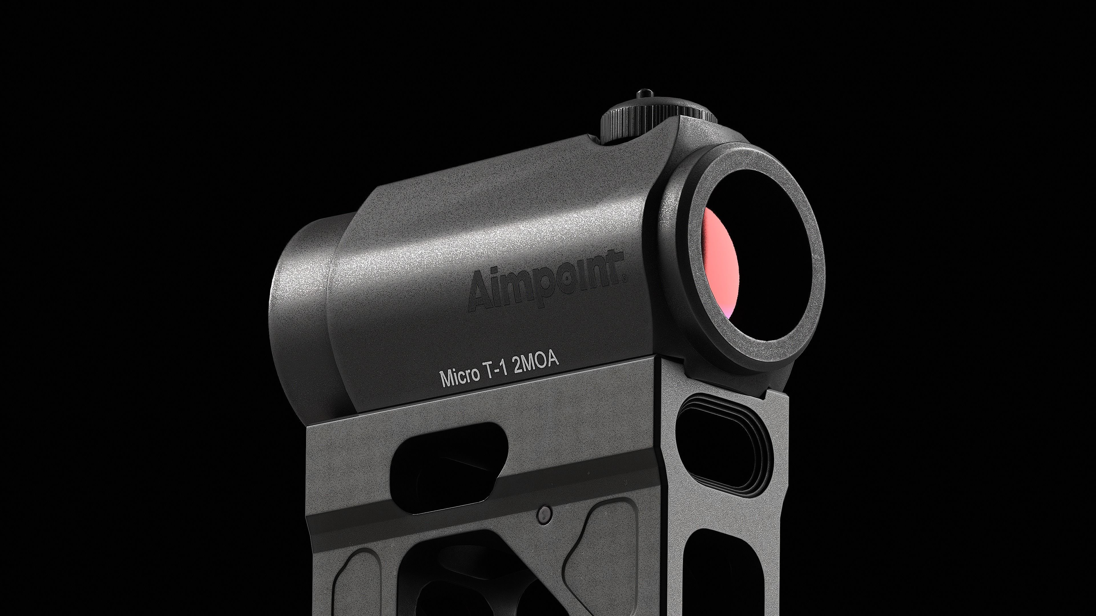 3D model Aimpoint Micro T2 Red Dot VR / AR / low-poly | CGTrader