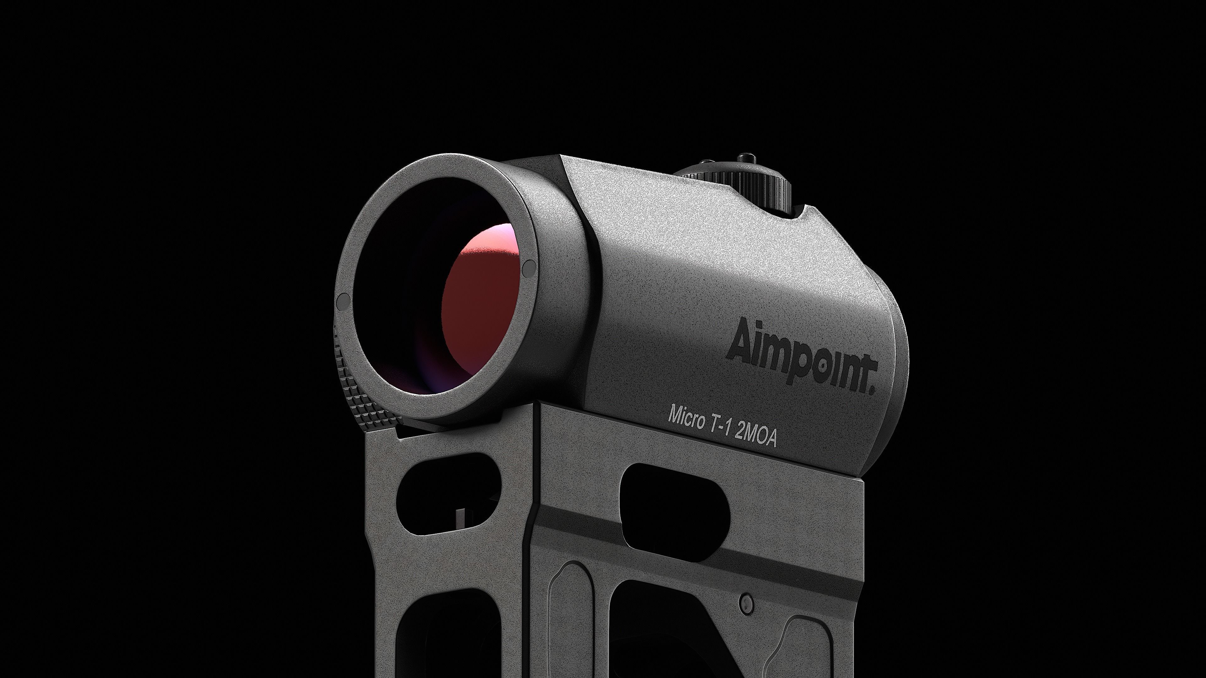 3D model Aimpoint Micro T2 Red Dot VR / AR / low-poly | CGTrader