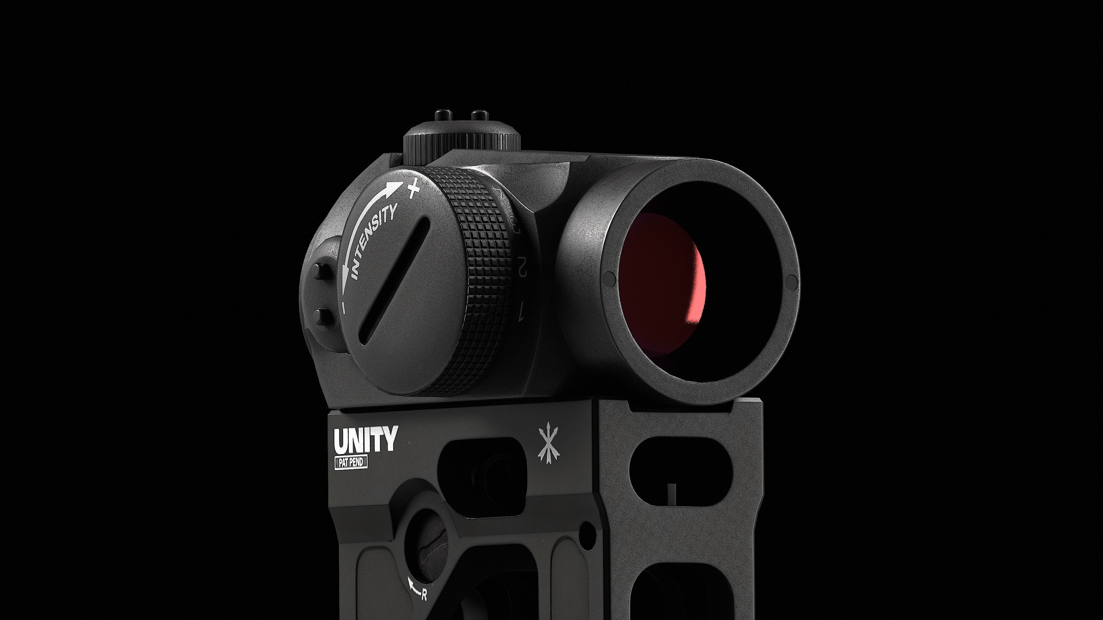 3D model Aimpoint Micro T2 Red Dot VR / AR / low-poly | CGTrader