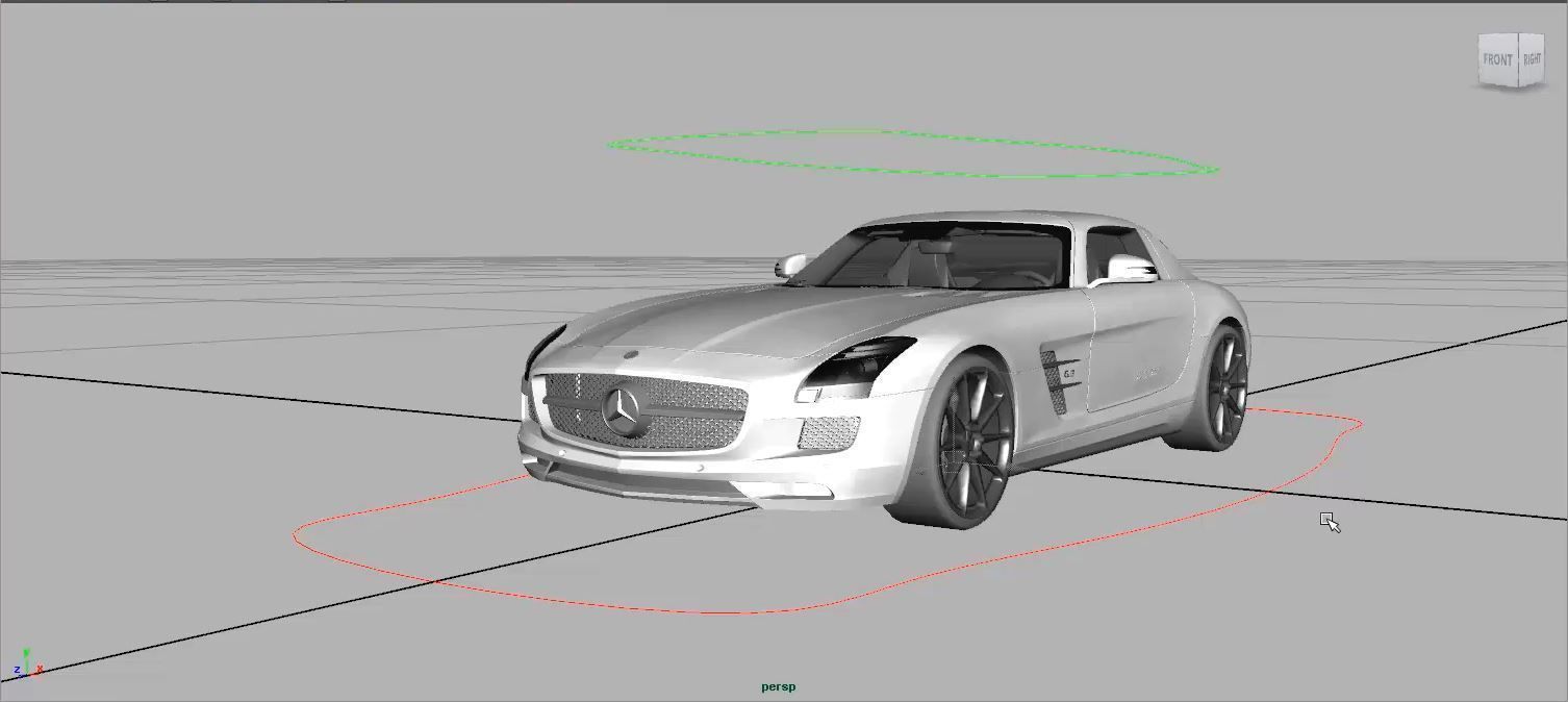 Rigged Mercedes Benz SLS AMG free VR / AR / low-poly 3D model rigged ...