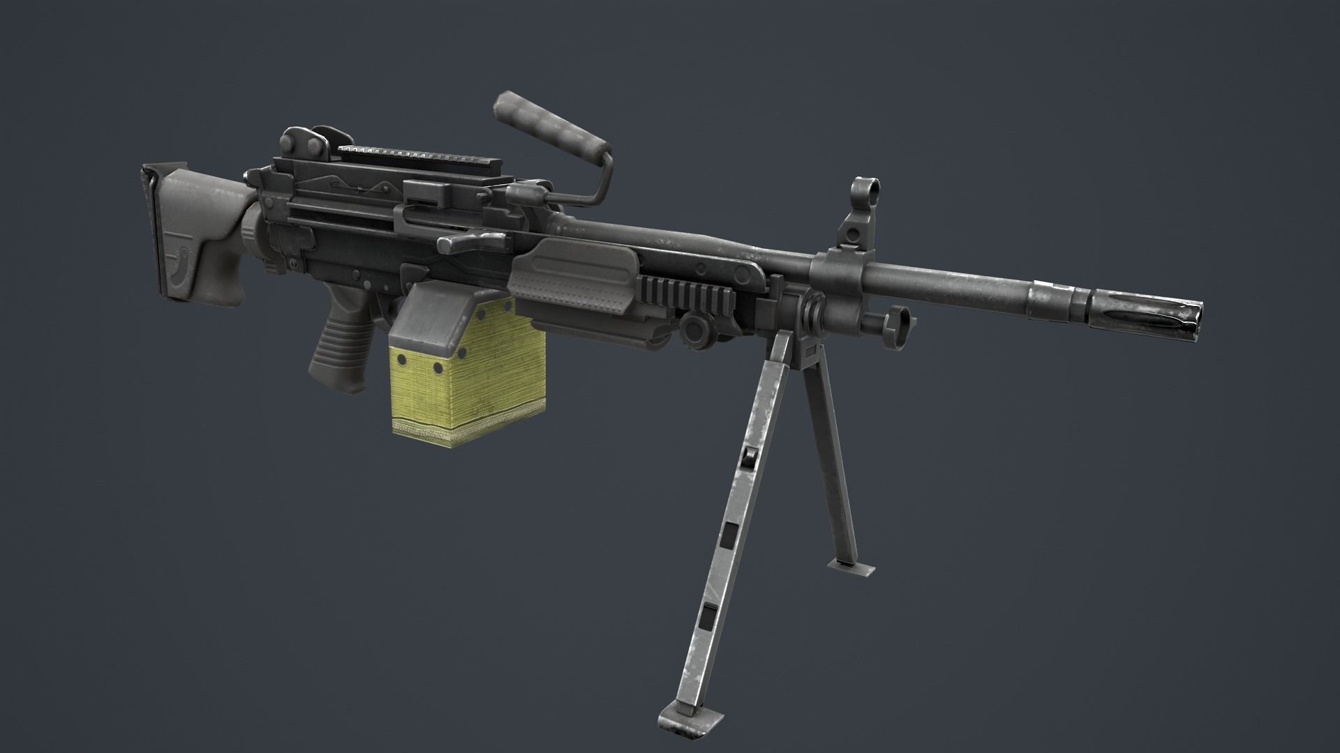 3D model FN MINIMI MK3 762mm VR / AR / low-poly | CGTrader