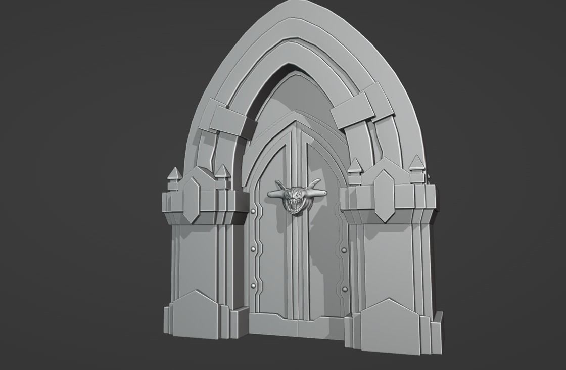 Tomb Ancient Gate door with animation 3D model animated | CGTrader