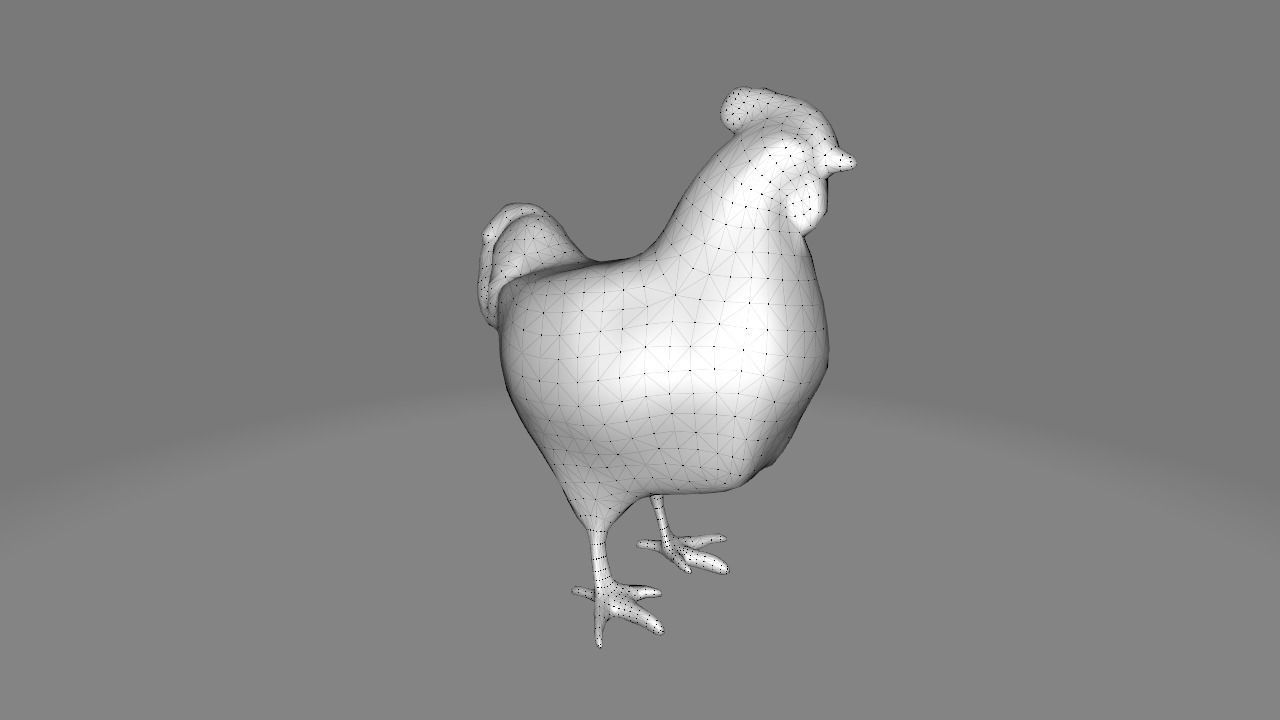 3D model Chicken Realistic Low-Poly 3D Model VR / AR / low-poly | CGTrader