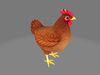 3D model Chicken Realistic Low-Poly 3D Model VR / AR / low-poly | CGTrader