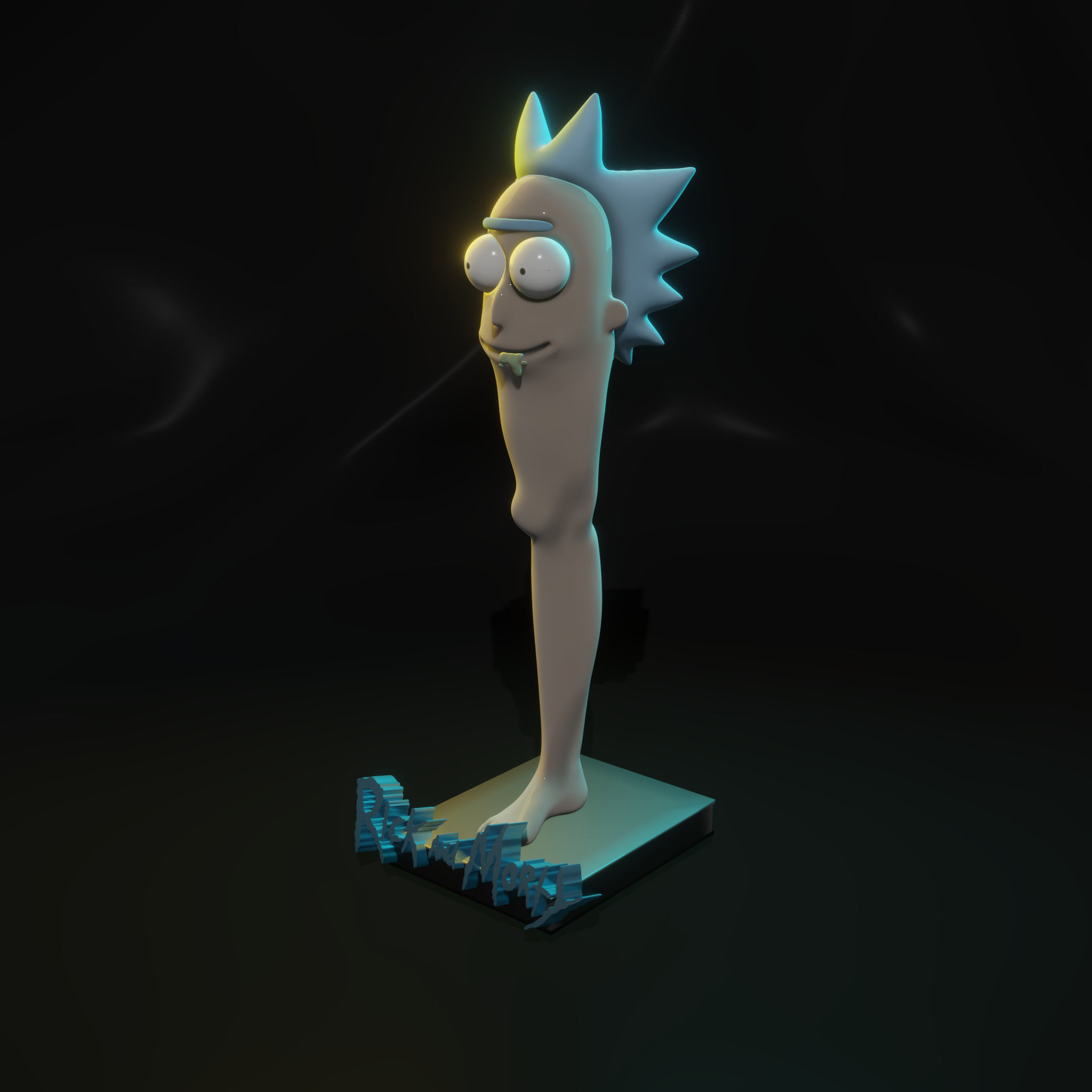 Leg Rick Pierna Rick From Rick And Morty Figure 3d 3D model 3D ...