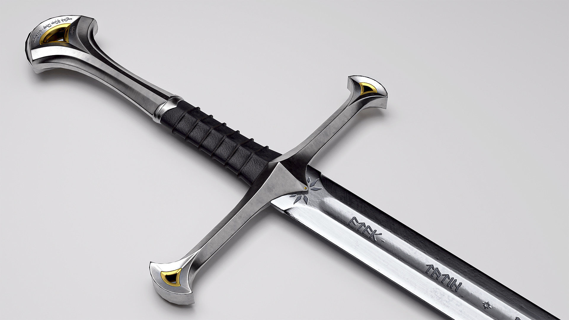 3D model Anduril - The sword of Aragorn - Lord of the Rings VR / AR ...