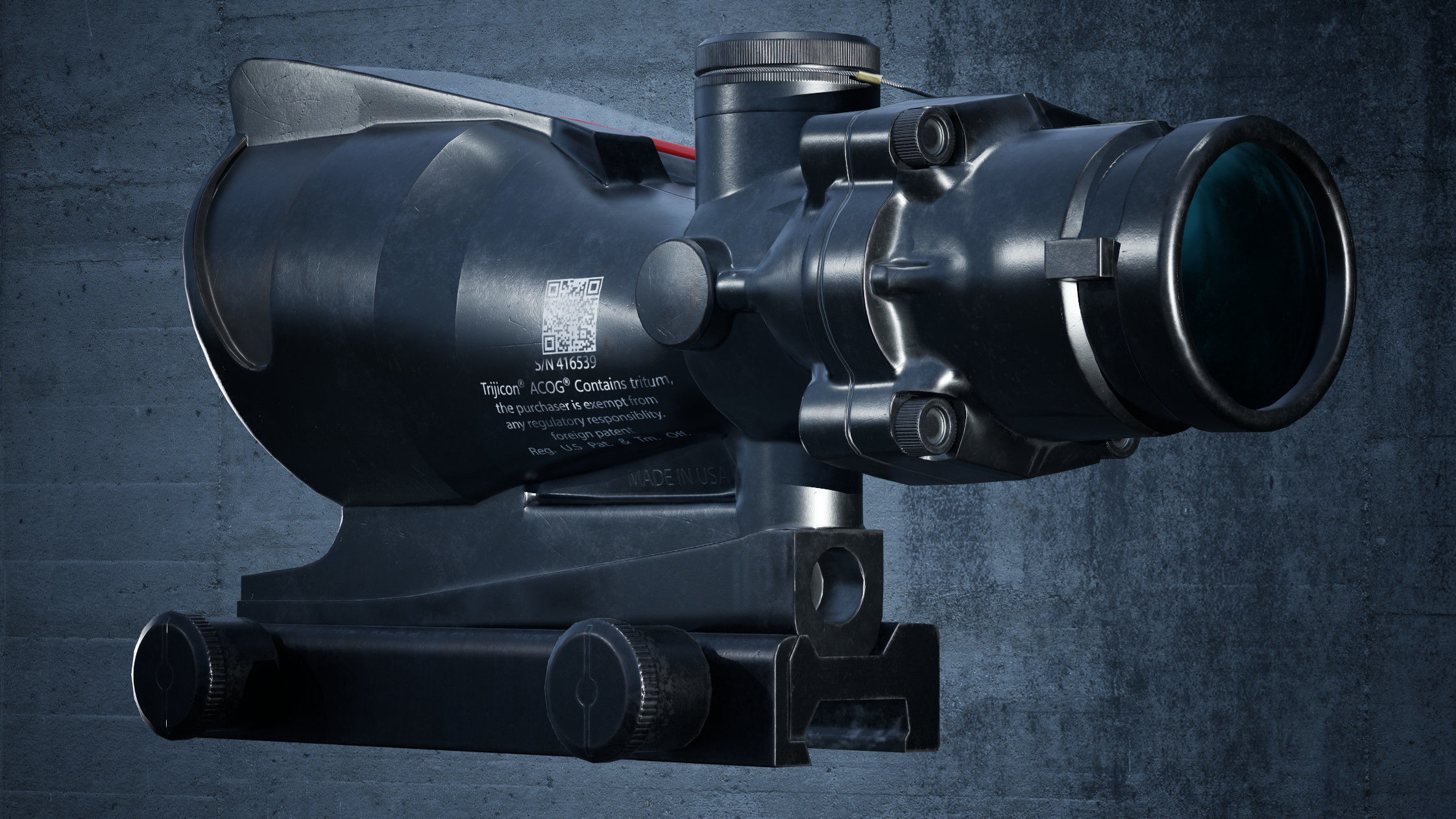 3D model Trijicon ACOG 4x32 VR / AR / low-poly | CGTrader