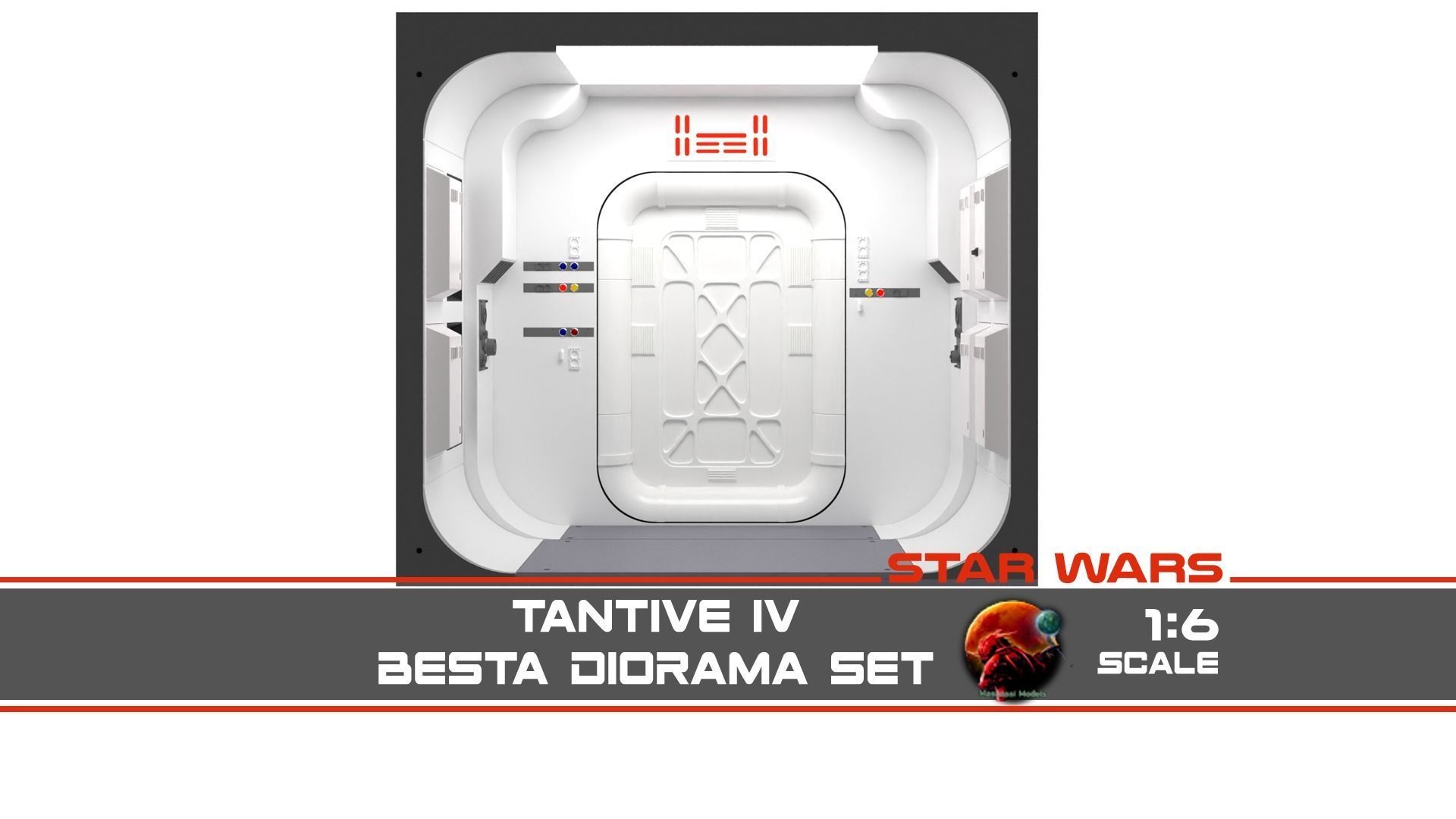 The Tantive IV Hallway 1-6 scale BESTA 3D model 3D printable | CGTrader