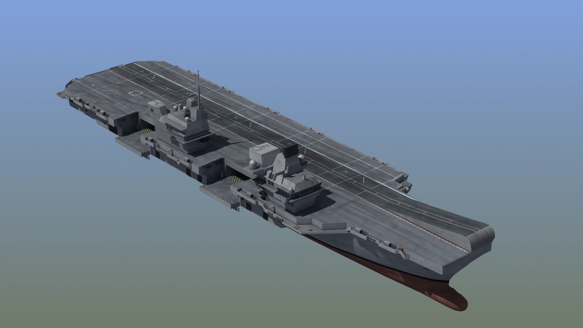 Queen Elizabeth Class Carrier LD1 3D model | CGTrader