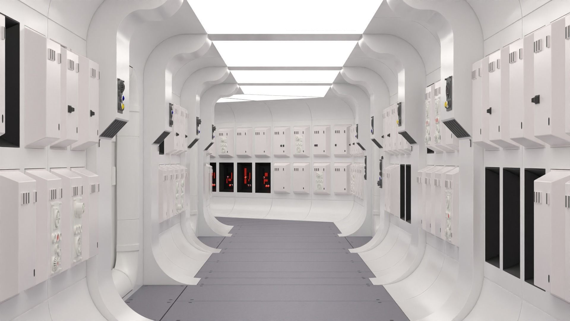 The Tantive IV Complete Hallway 1-12 scale Blackseries 3D model 3D ...
