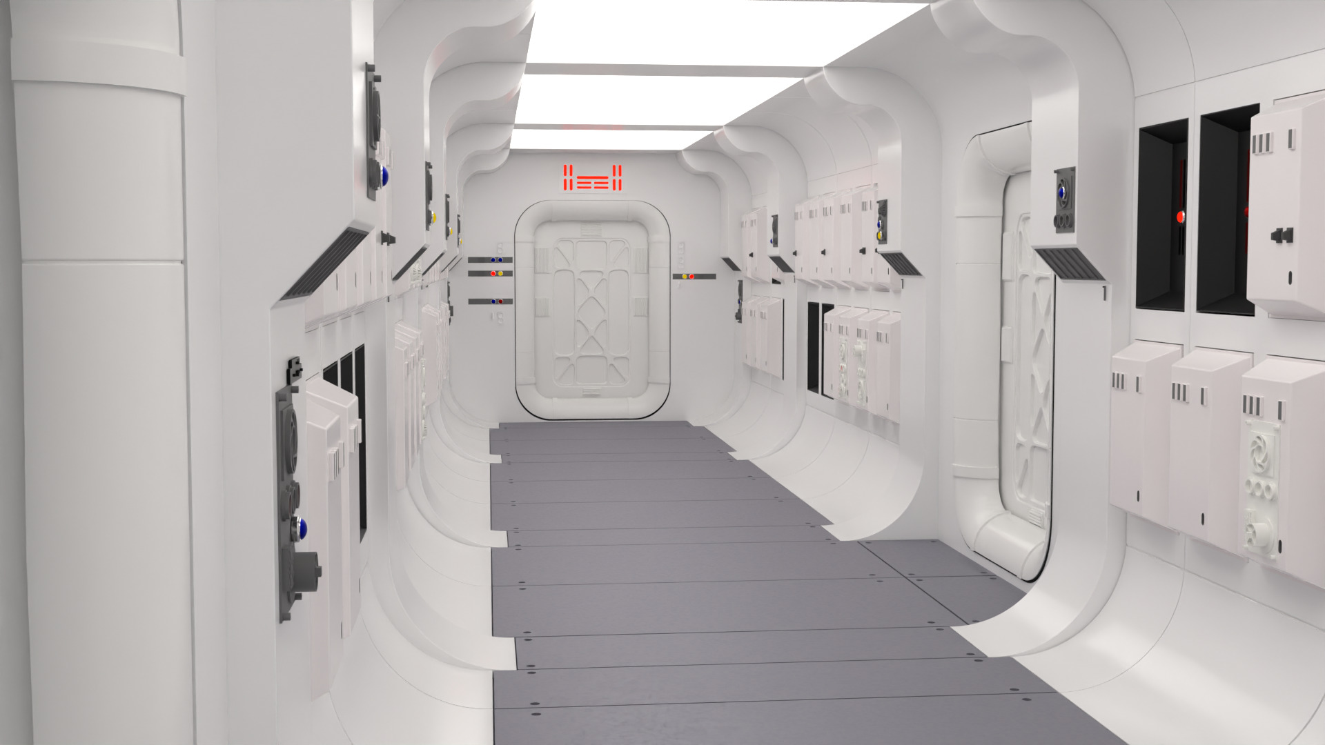 The Tantive IV Complete Hallway 1-12 scale Blackseries 3D model 3D ...