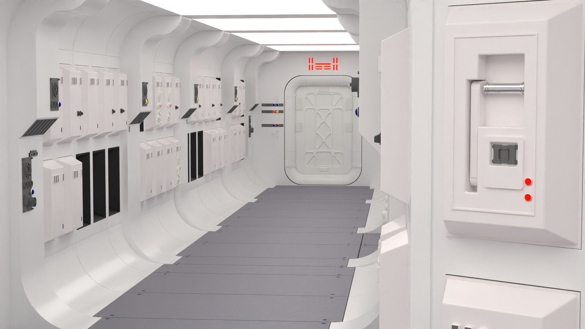 The Tantive IV Complete Hallway 1-12 scale Blackseries 3D model 3D ...