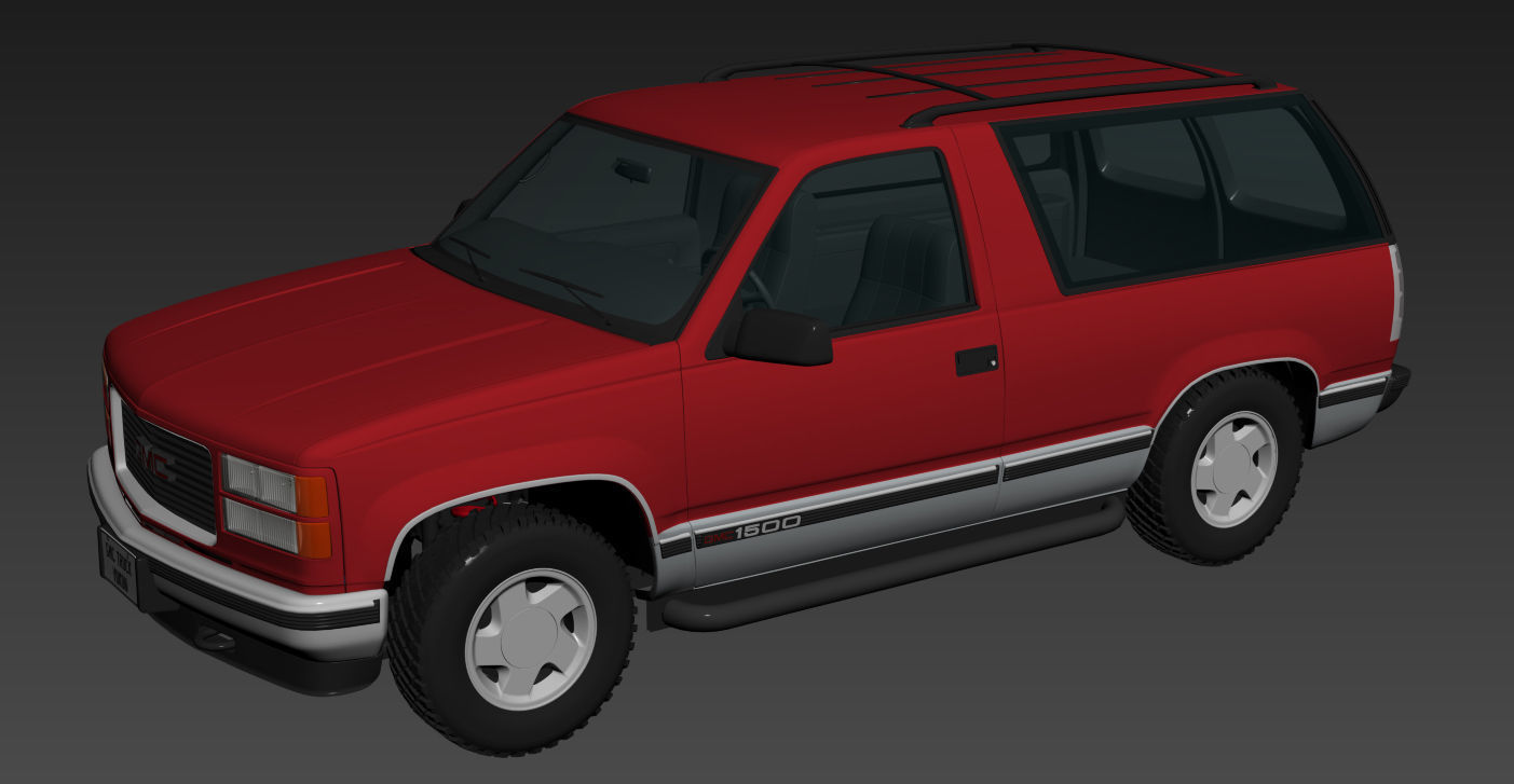 GMC Yukon 1995 3D model | CGTrader