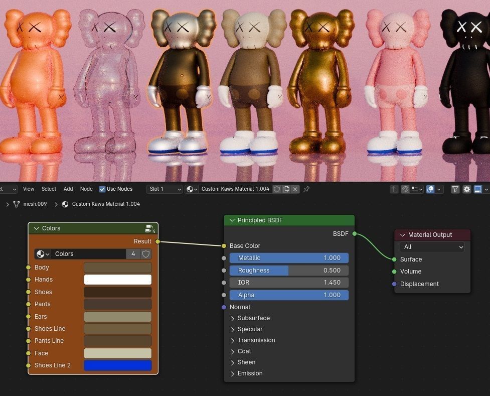 17 Kaws Model 3D model | CGTrader