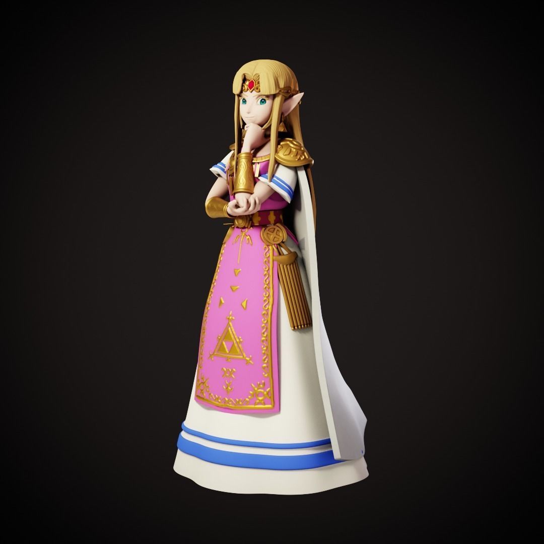 Princess Zelda - Super Smash Bros Ultimate 3D model 3D printable | CGTrader