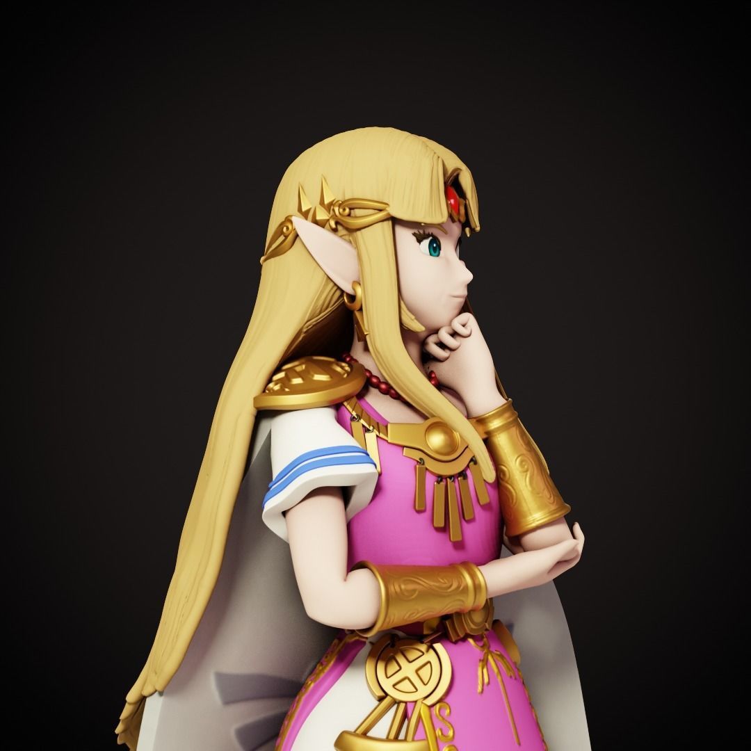 Princess Zelda - Super Smash Bros Ultimate 3D model 3D printable | CGTrader