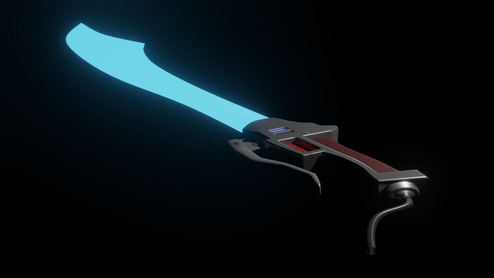 Sci-Fi Extendable Dao Sword - Free Version free 3D model | CGTrader