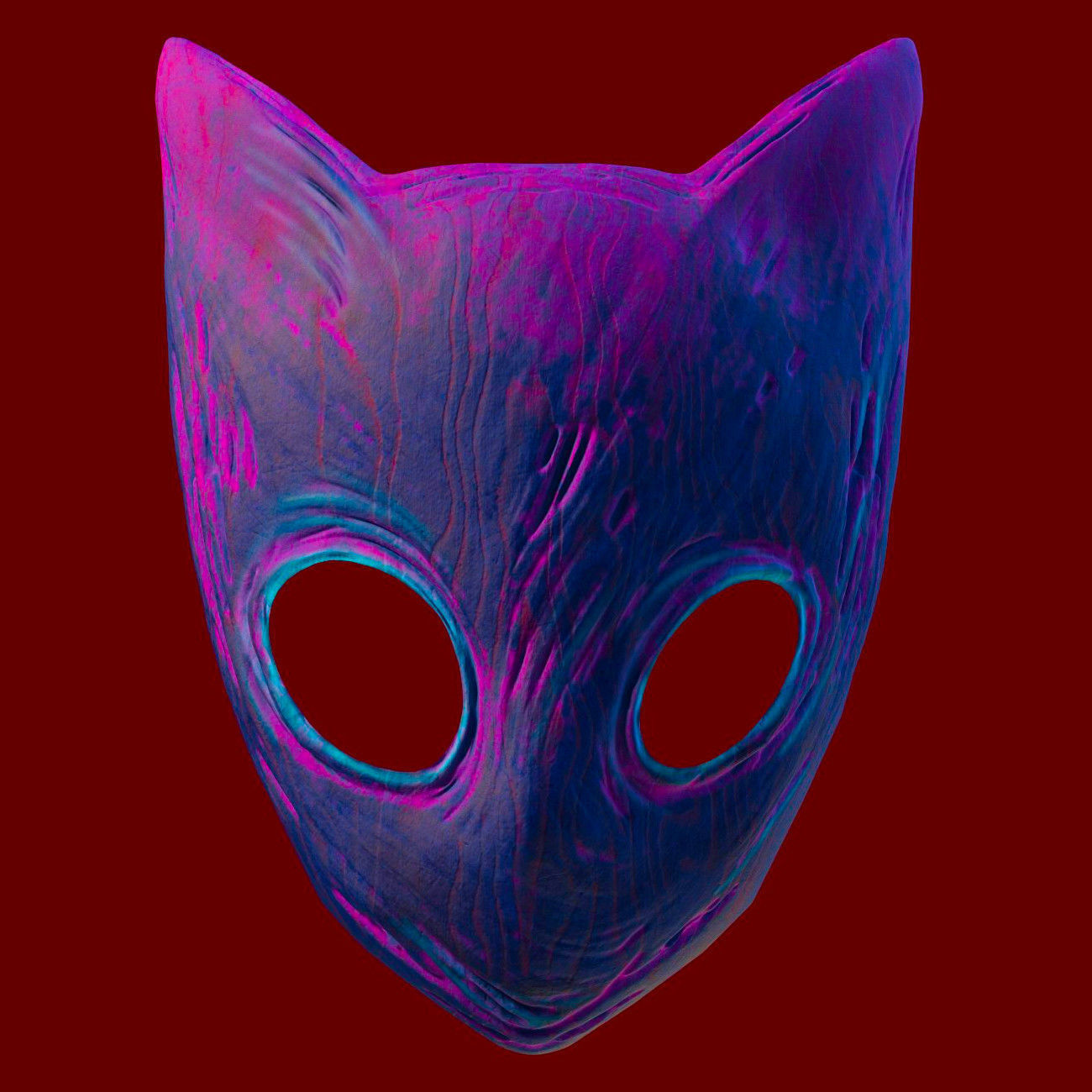 mask dark cat horror 3D model 3D printable | CGTrader