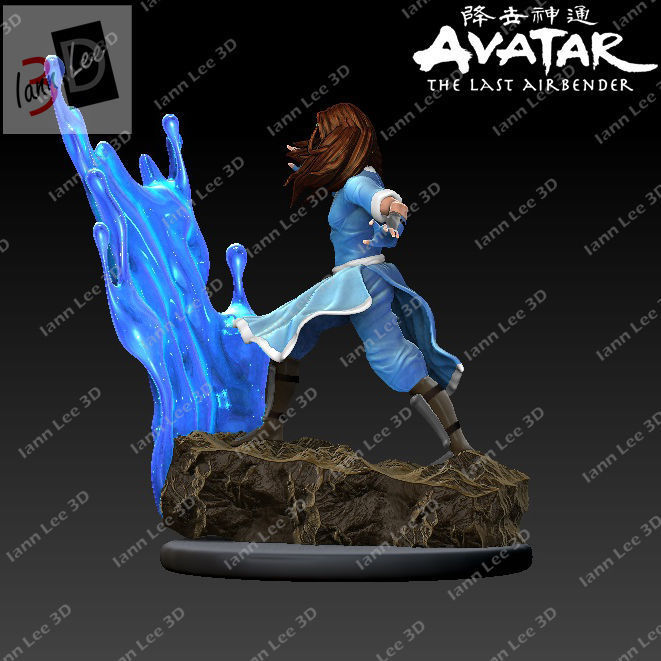 AVATAR AANG THE LAST AIRBENDER KATARA FAN ART 3D model 3D printable ...