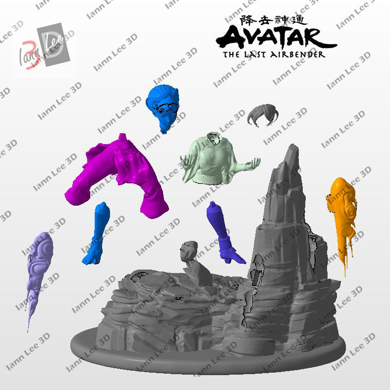 AVATAR AANG THE LAST AIRBENDER TOPH FAN ART 3D model 3D printable ...