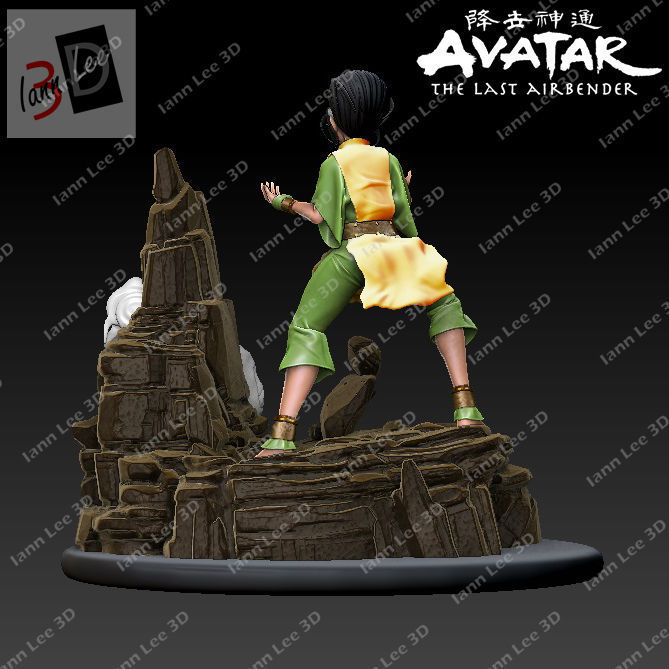 AVATAR AANG THE LAST AIRBENDER TOPH FAN ART 3D model 3D printable ...