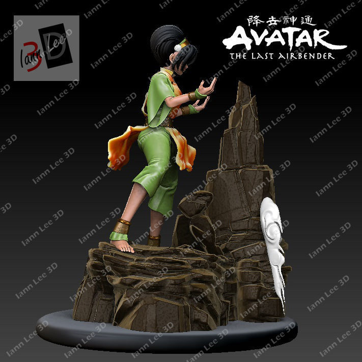 AVATAR AANG THE LAST AIRBENDER TOPH FAN ART 3D model 3D printable ...