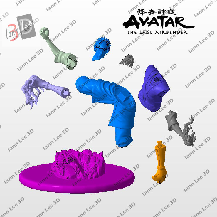 AVATAR AANG THE LAST AIRBENDER ZUKO FAN ART 3D model 3D printable ...